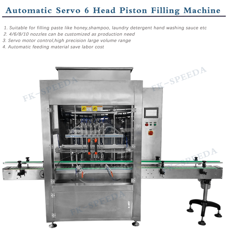 China Automatic servo 6 head filling machine factory and suppliers | Fineco